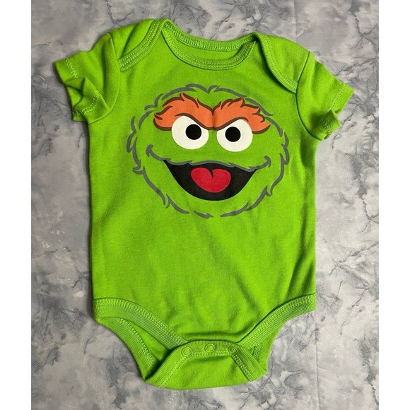 Sesame Street | One Pieces | Sesame Street Oscar The Grouch Baby Onesie ...